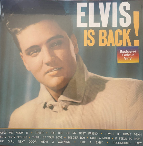 Elvis Presley - Elvis is Back! (Blue Vinyl) – Curmudgeon Music & Posters